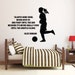 Girl Soccer Wall Decal Soccer Player Wall Sticker Soccer | Etsy