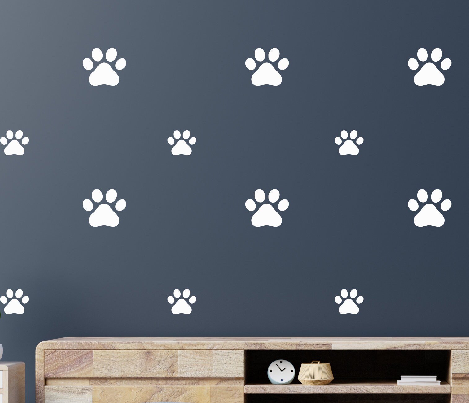 Animal Paw Prints Wall Decals Dog Paw Prints Wall Sticker Wall | Etsy