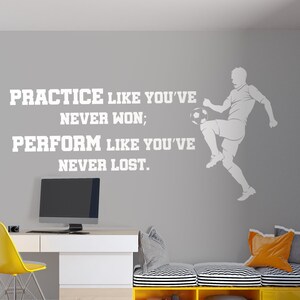 Soccer Wall Decal | Soccer Player Wall Sticker | Soccer Wall Decor ...