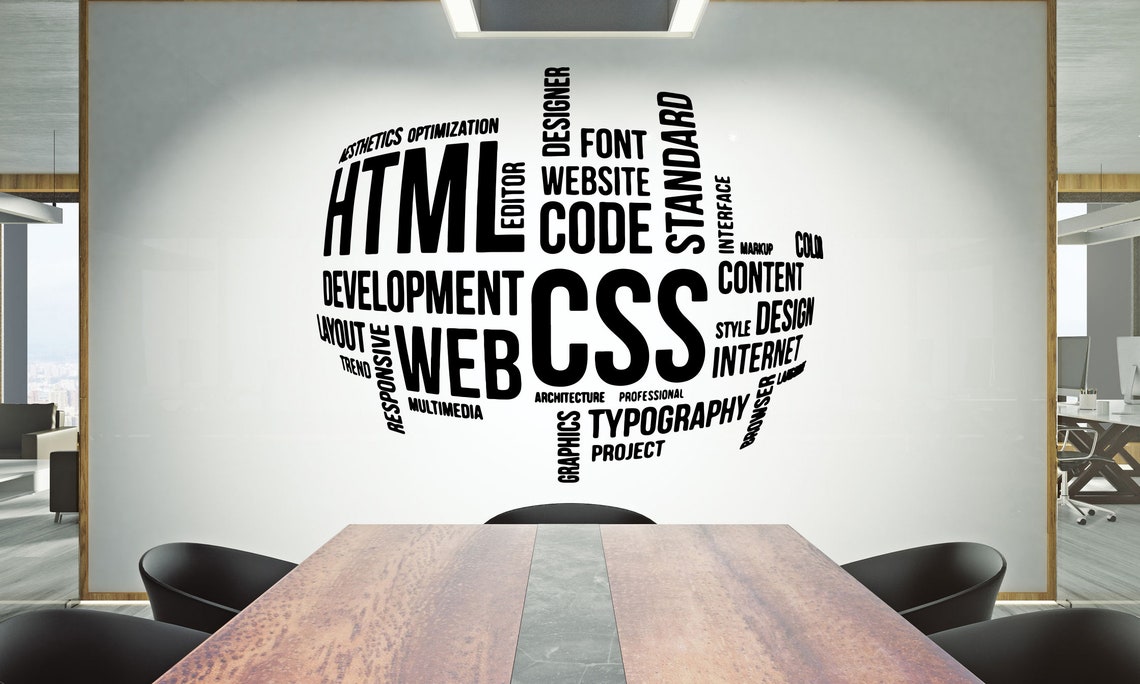 Office Wall Decal Teamwork Quote Wall Sticker Office Decor | Etsy