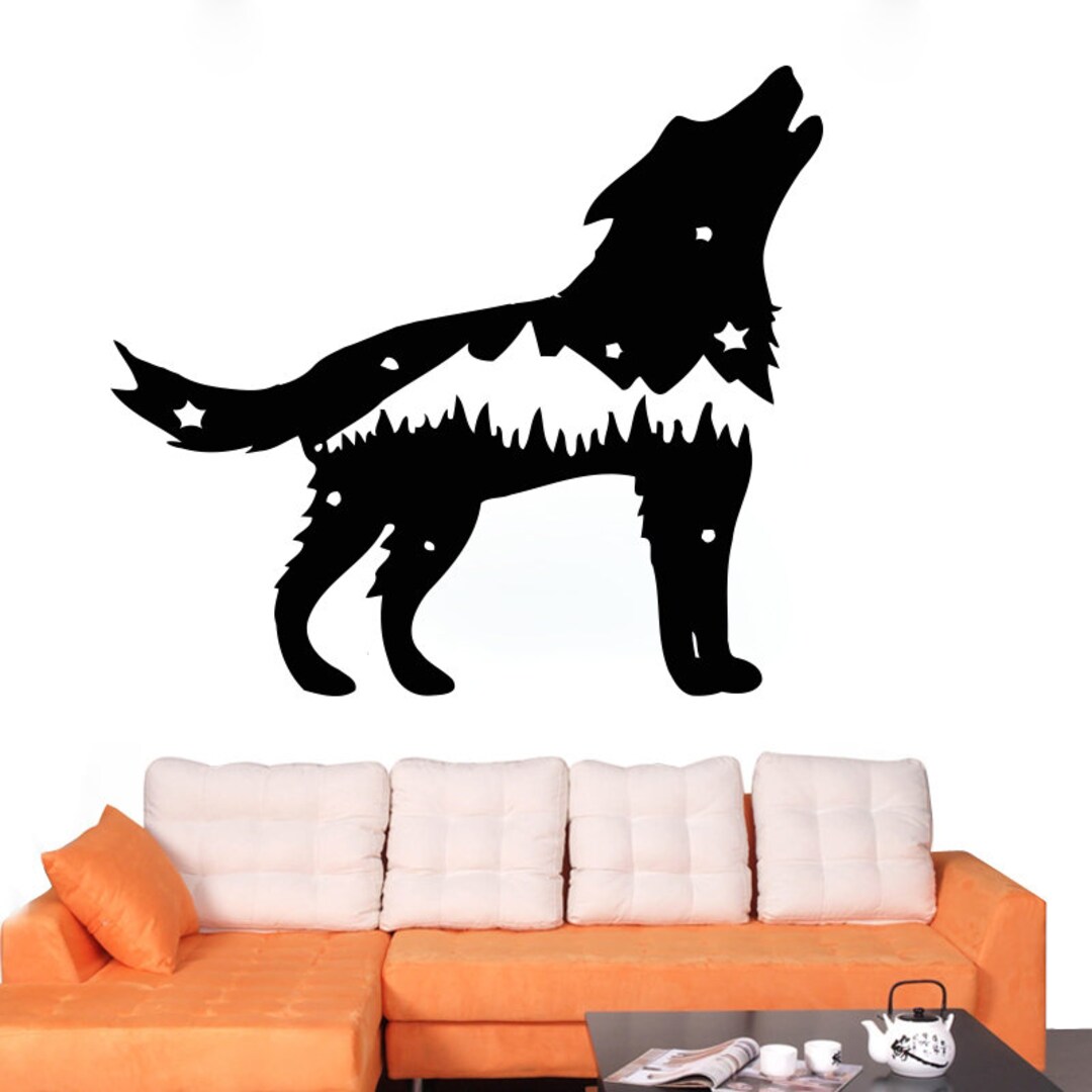 Wolf Beast Werewolf Predator Howl Animals Wall Decor Wall Decal Car ...