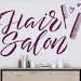 Hair Style Wall Decal Hair Salon Wall Decor Beauty Salon Window Sticker ...
