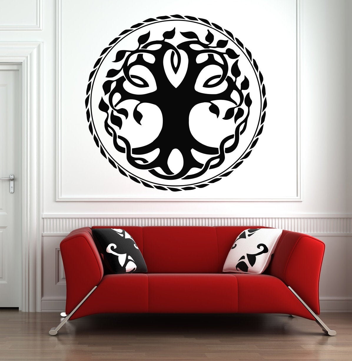 Tree of Life Wall Decal Tree Roots Branch Celtic Pattern Wall | Etsy