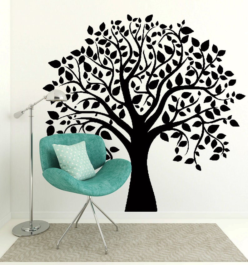 Tree Wall Decal Tree Branch Wall Sticker Tree Wall Decor - Etsy