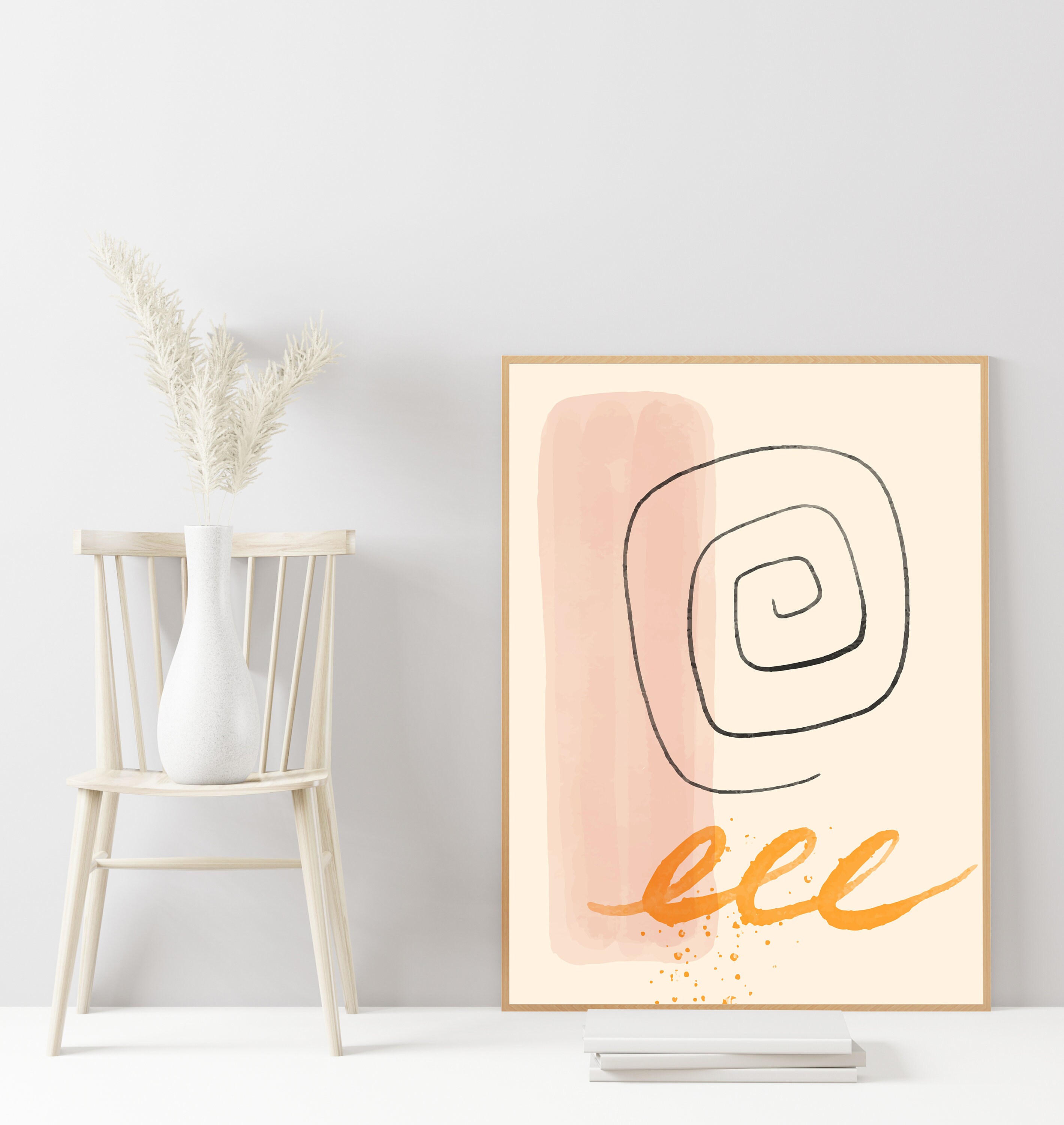 Bohemian Abstract Art Print Wall Poster set of 3 Boho Poster | Etsy