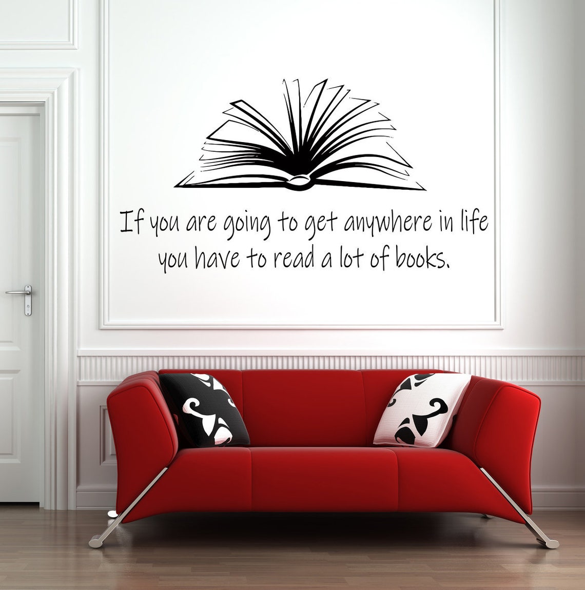 Book Wall Decal Reading Wall Decal Library Wall Decal - Etsy