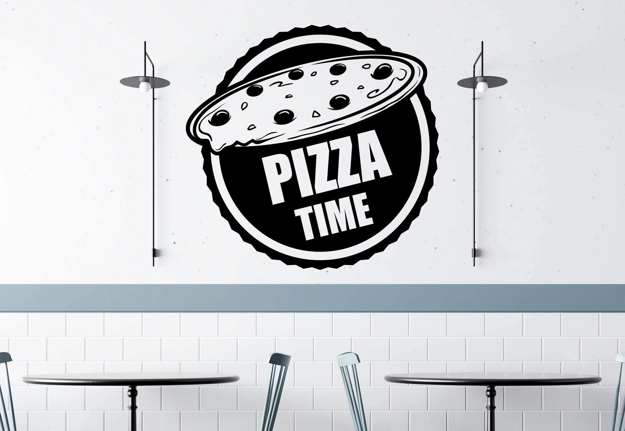 Pizza Wall Decal | Vinyl Sticker for Pizzeria | Decorations for Italian ...
