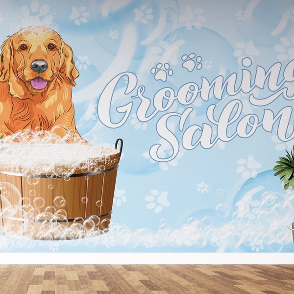 Dog Grooming Wallpaper - Etsy