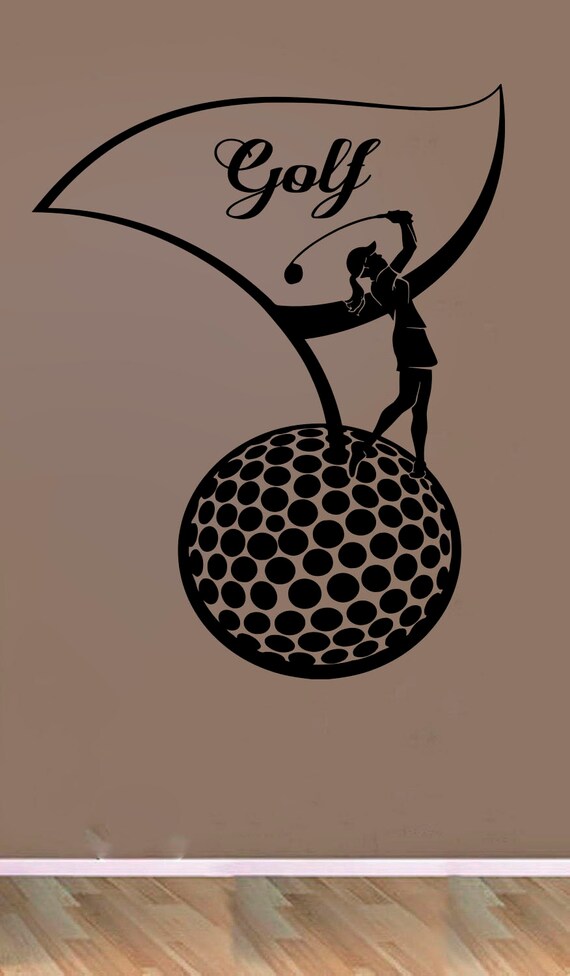 Golf Wall Decal Golf Wall Sticker Golf Wall Decor 2273 | Etsy