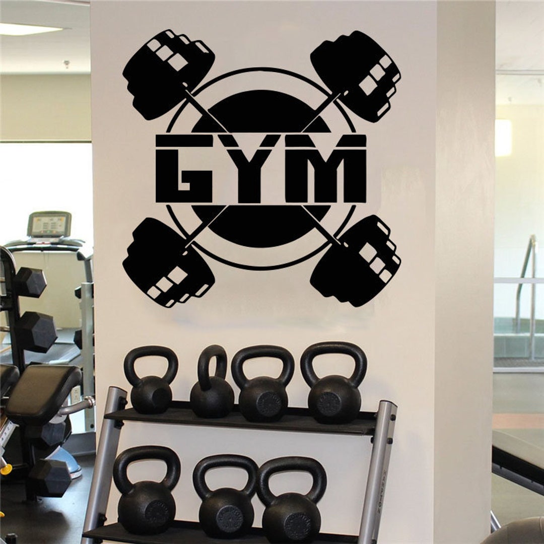 Gym Wall Decal: Motivational Workout Vinyl Decor T768 - Etsy