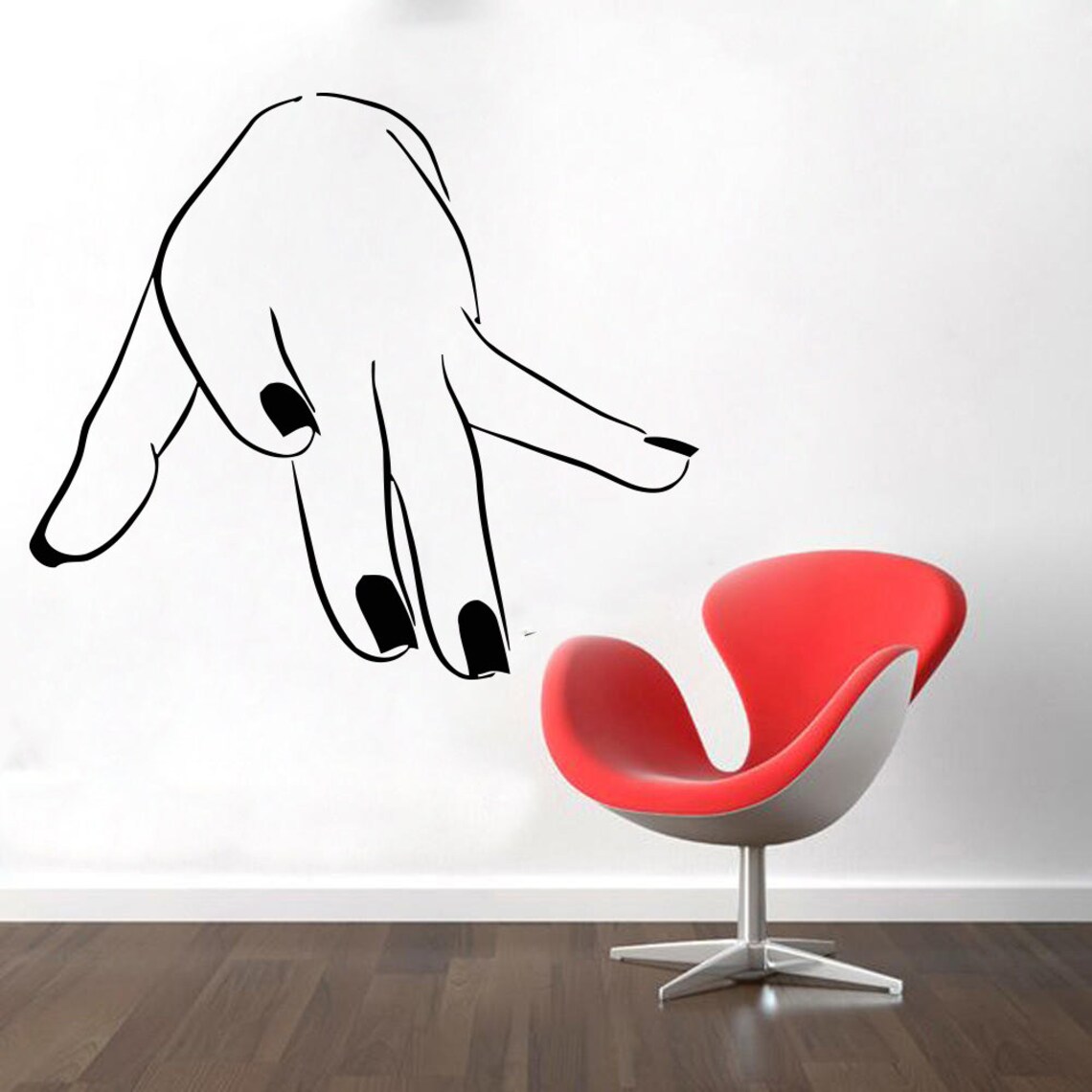 Nail Salon Wall Decal Manicure Pedicure Window Sticker Nail | Etsy