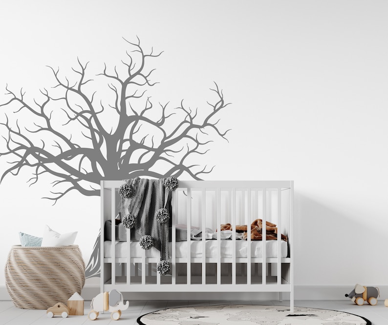 Tree Wall Decal Tree Branch Wall Sticker Tree Wall Decor - Etsy