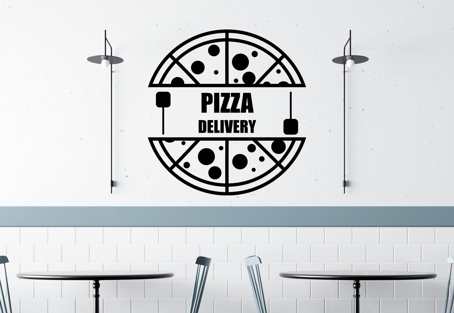 Pizza Wall Decal Vinyl Sticker for Pizzeria Decorations - Etsy