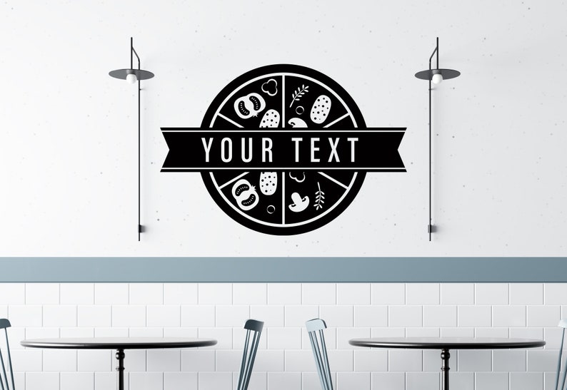Pizza Wall Decal Vinyl Sticker for Pizzeria Decorations - Etsy