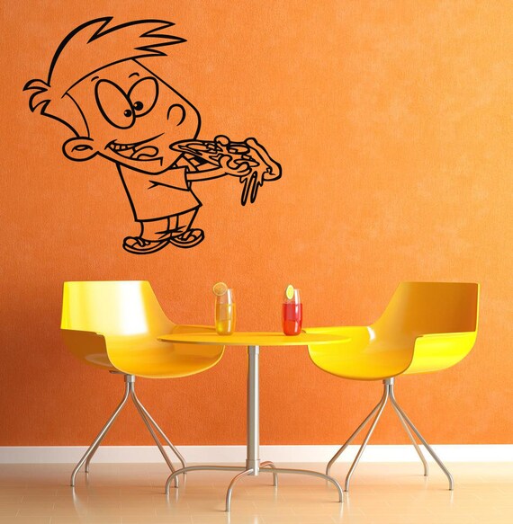 Pizza Wall Decal / Pizzeria Wall Décor / Pizza Window Decal | Etsy