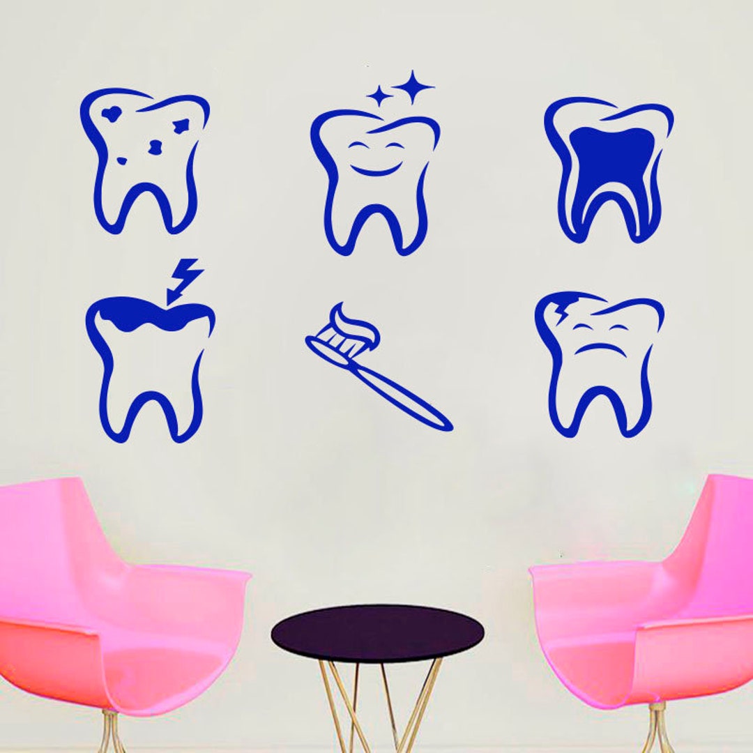 Dental Clinic Wall Decal | Dental Wall Sticker | Dental Clinic Wall ...