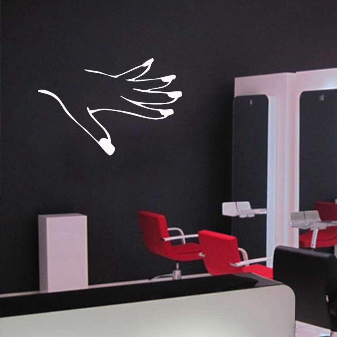 Nail Salon Wall Decal: Manicure Pedicure Vinyl Window Sticker T167 - Etsy