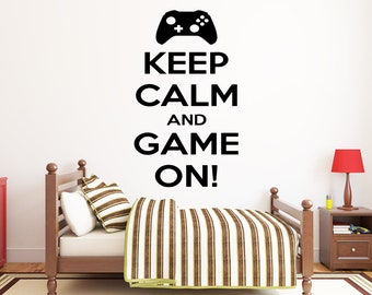 Gamer Wall Decal Video Games Wall Sticker Controller Wall - Etsy