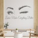 Eyelash Decals Eyelashes Wall Decal Window Sticker Beauty Salon Woman ...