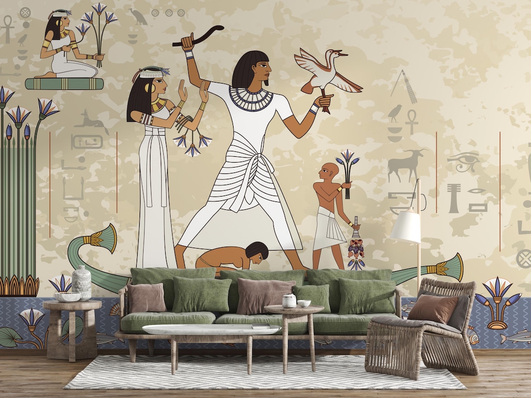 Ancient Egypt Peel and Stick Wallpaper Egyptian Wall Mural Self ...