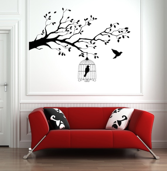 Bird Cage Wall Decal Bird Cages Wall Stickers Decals Wall Vinyls