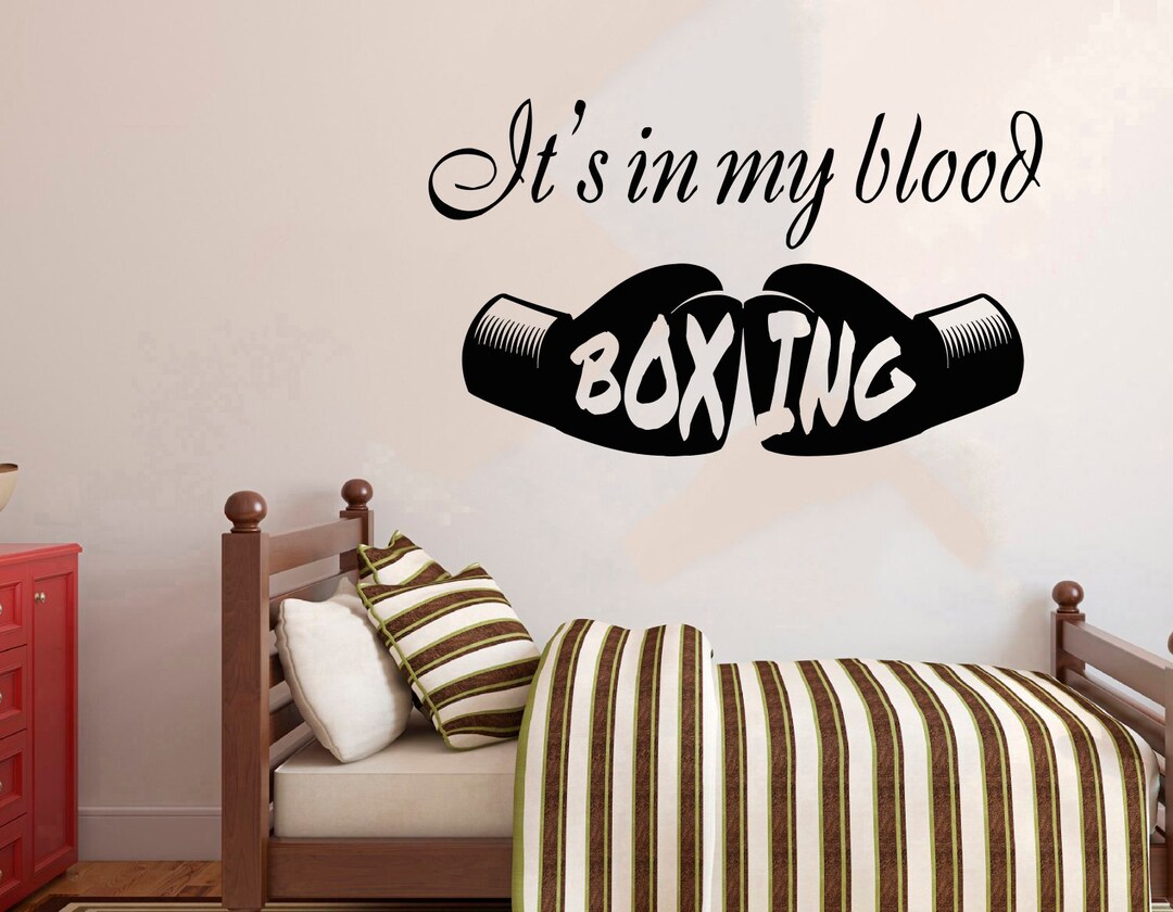 Boxing Wall Decal | Boxer Wall Sticker | Boxing Wall Decor 5192 - Etsy