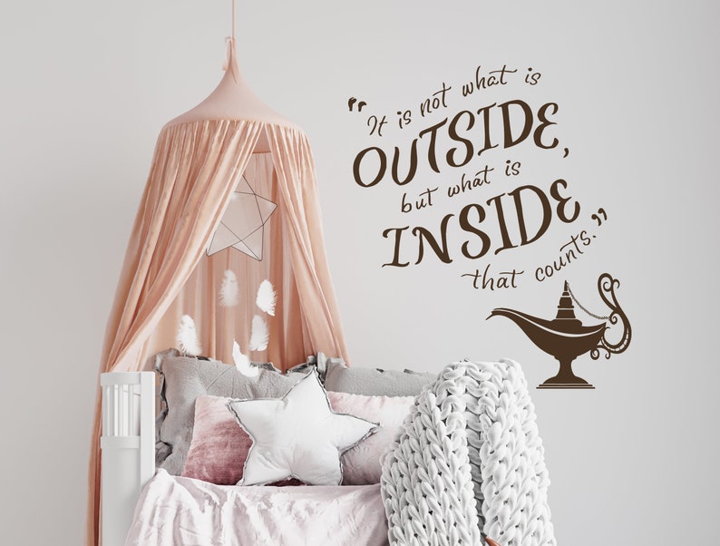 Aladdin Lamp Wall Decal Aladdin Wall Decor Cartoon Wall | Etsy