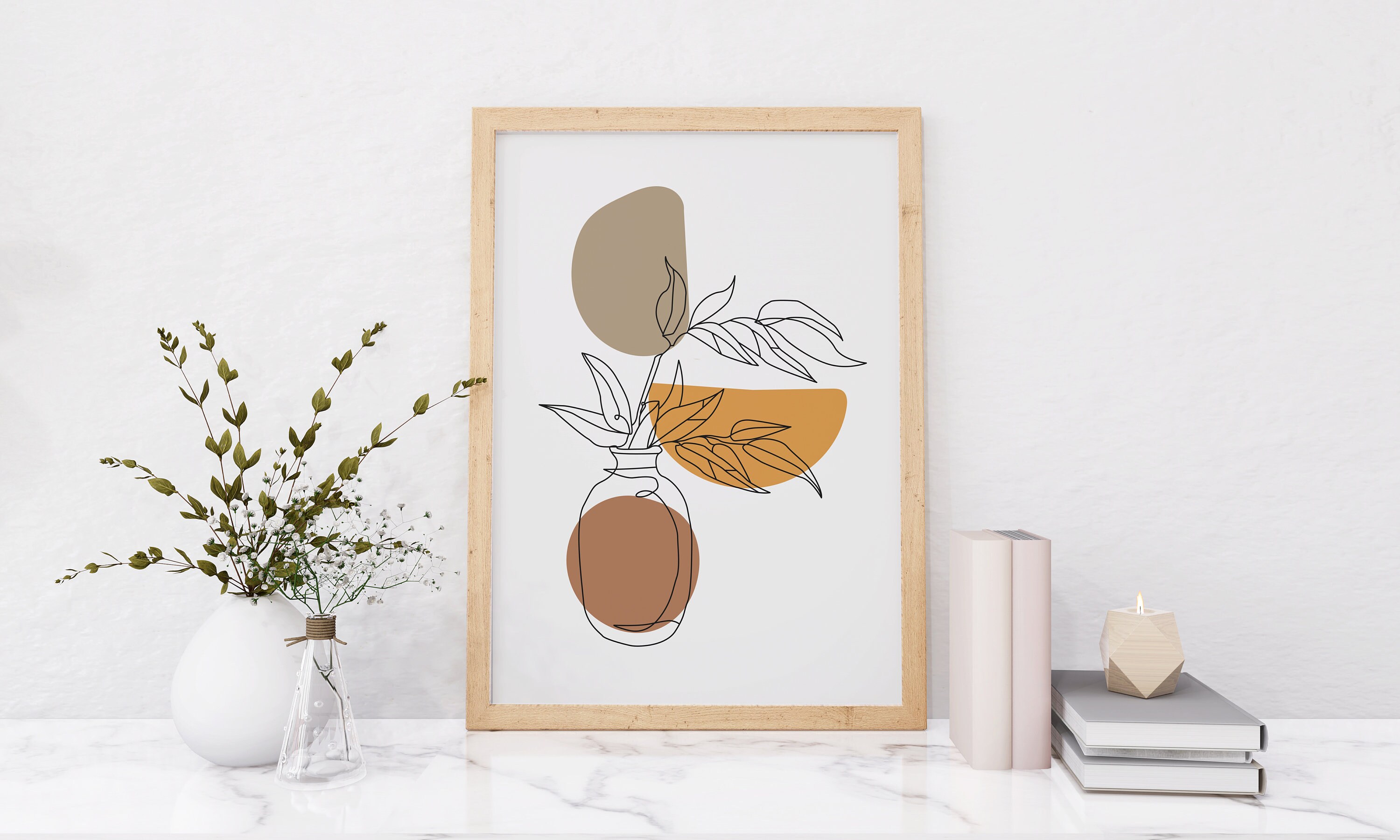 Bohemian Abstract Art Print Wall Poster Set of 3 Boho Poster | Etsy