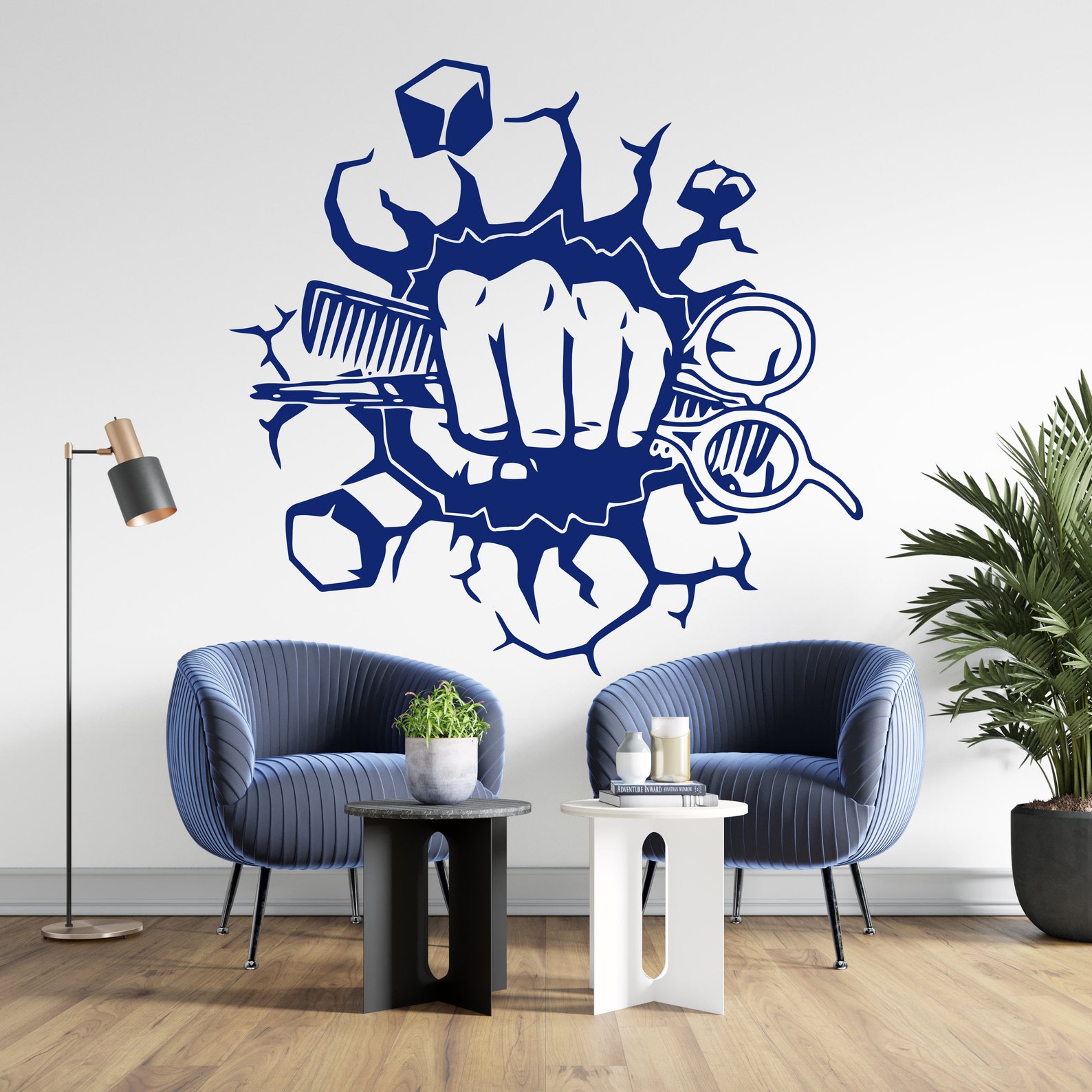 Barber Shop Wall Decal Barber Shop Wall Sticker Barber - Etsy