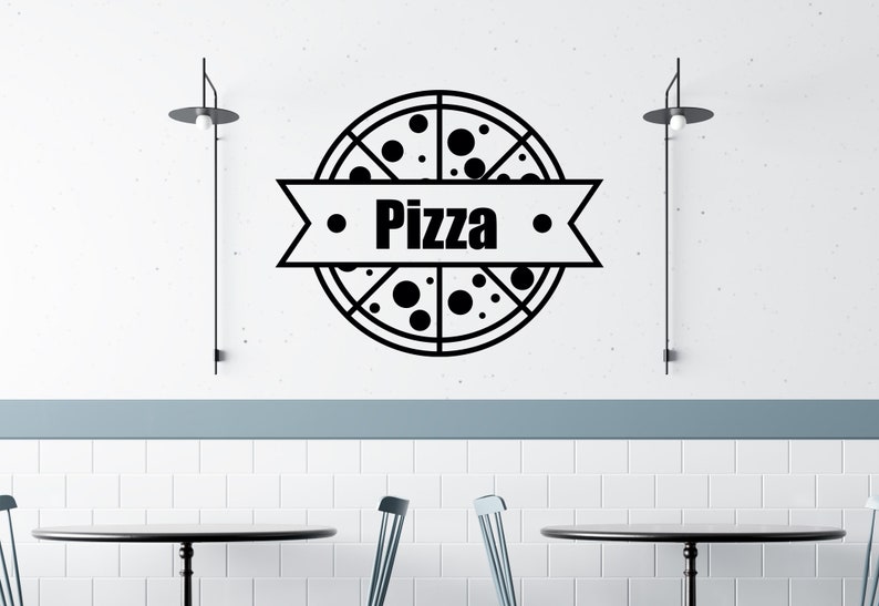 Pizza Wall Decal Vinyl Sticker for Pizzeria Decorations - Etsy
