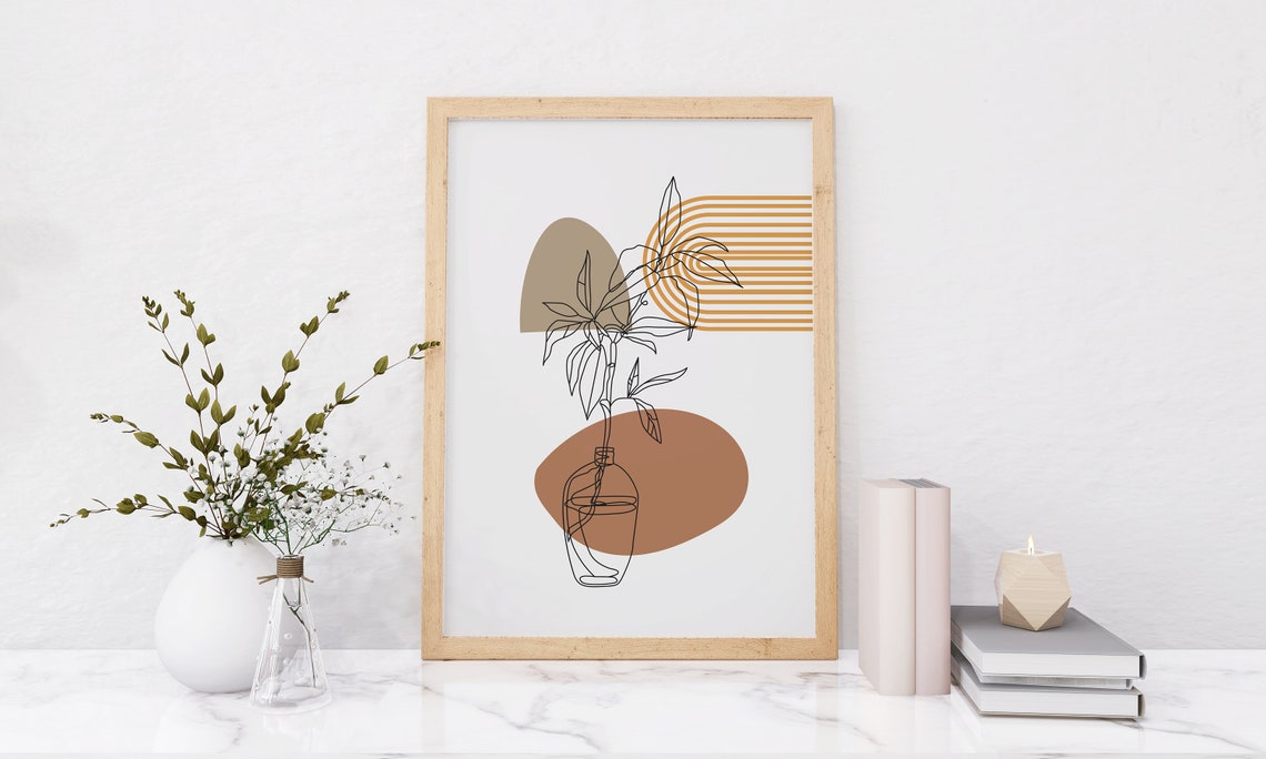 Bohemian Abstract Art Print Wall Poster Set of 3 Boho Poster | Etsy