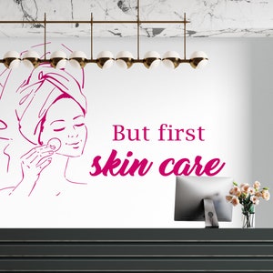 Spa Salon Wall Decals Facials Skincare Quote Wall Sticker Beauty Salon ...