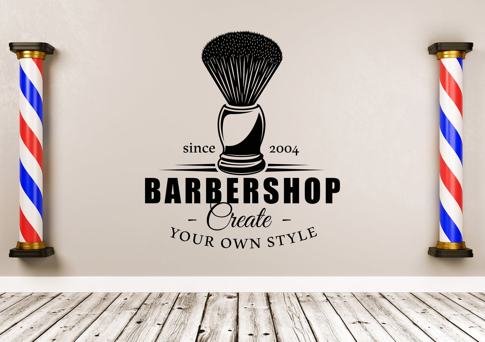 Barber Shop Wall Decal Barber Shop Wall Sticker Barber | Etsy