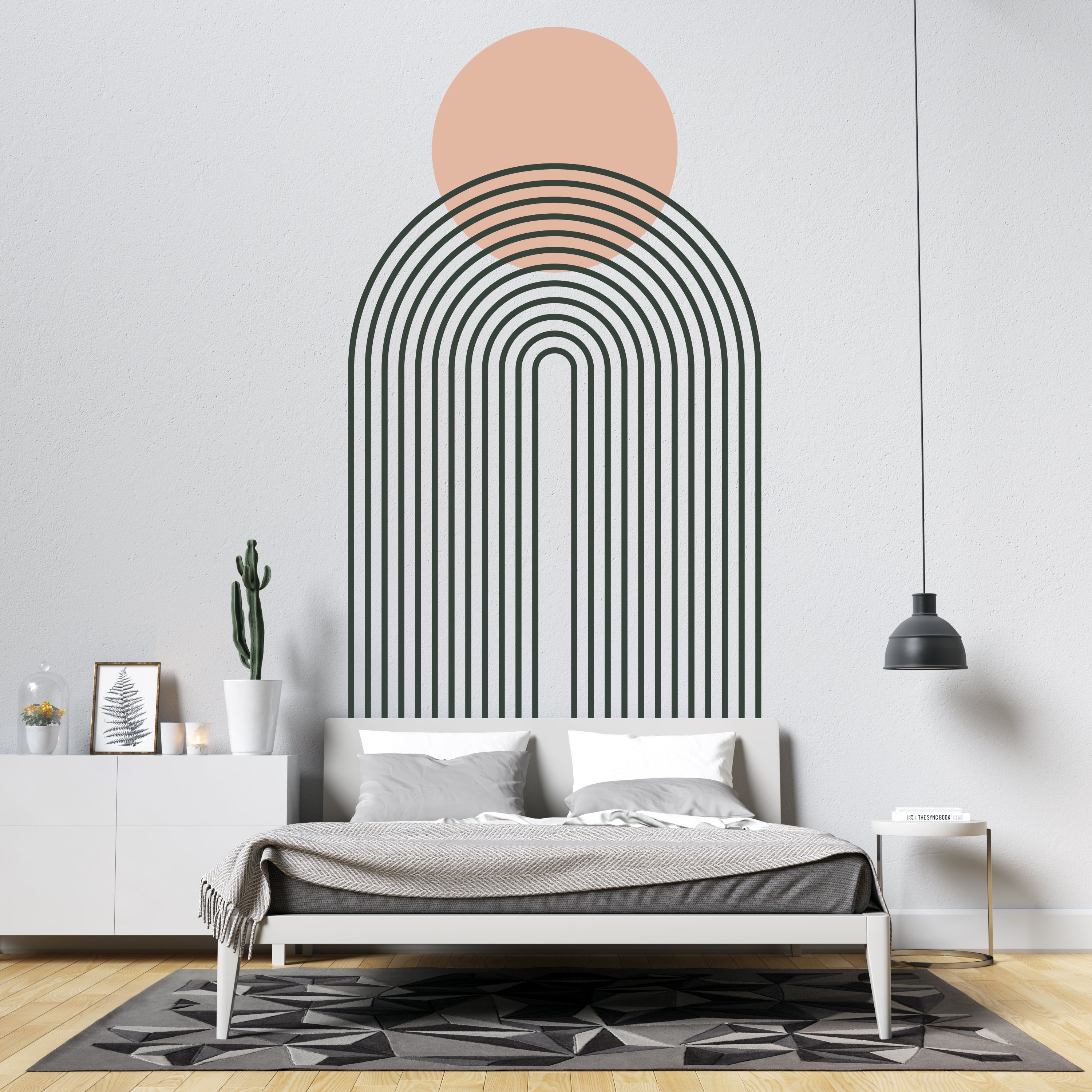 Bohemian Abstract Wall Art Boho Wall Decal Bohemian Wall Decor | Etsy