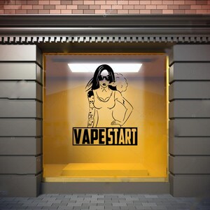 Vape Wall Window Decal Sticker Vape Shop Vaping Vape Store - Etsy