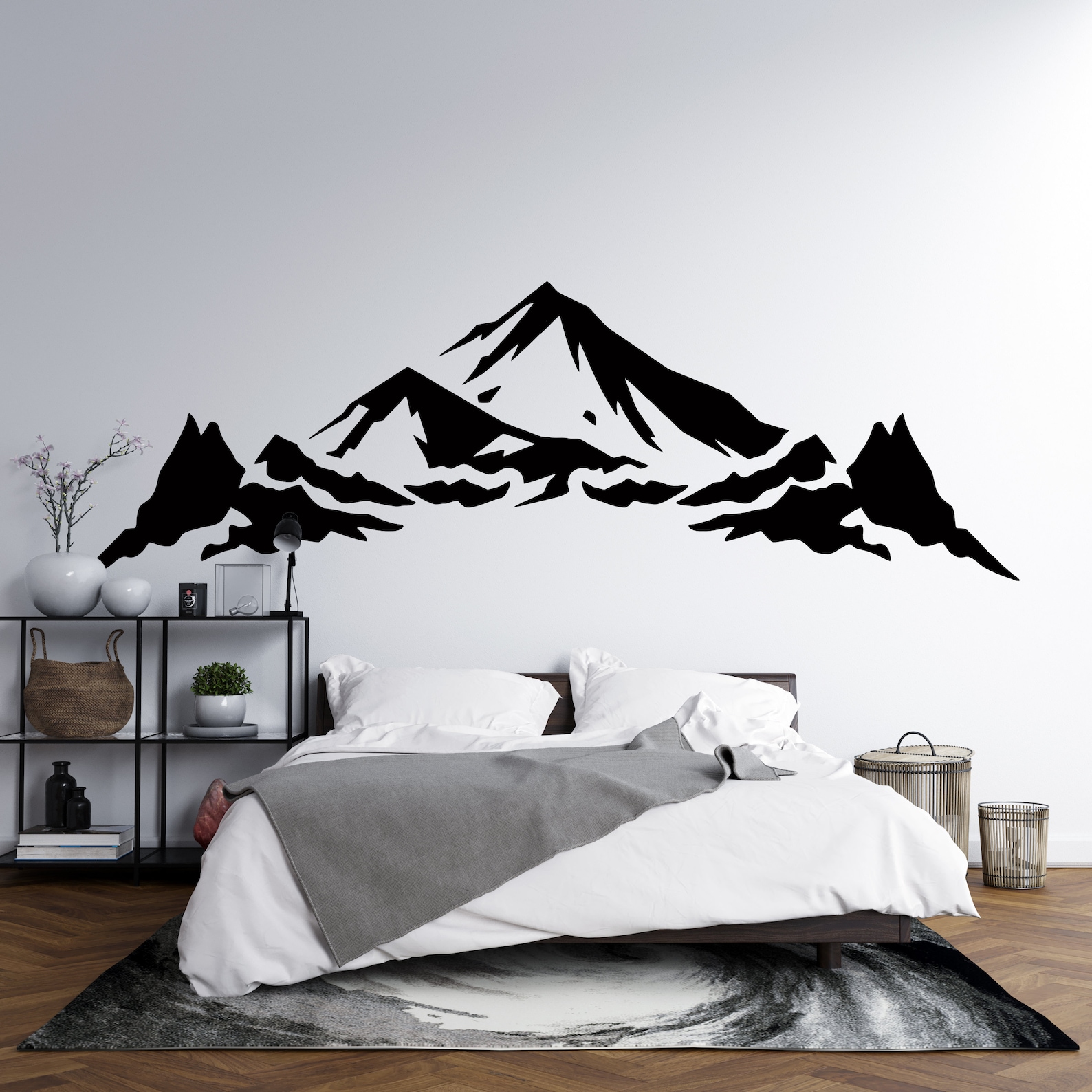 Mountains Wall Decal Mountain Wall Sticker Adventure Wall - Etsy