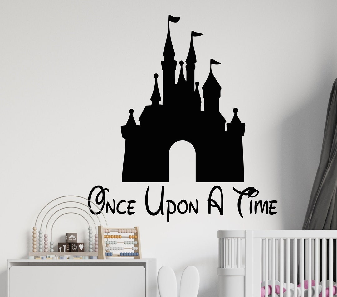 Once Upon a Time Quote Wall Decal Castle Wall Sticker Princess Castle ...