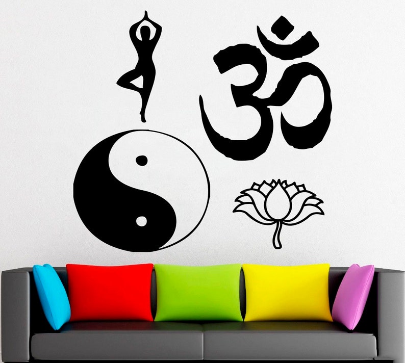 India Yoga Elephant Buddha Indian Decal Window Sticker Room - Etsy