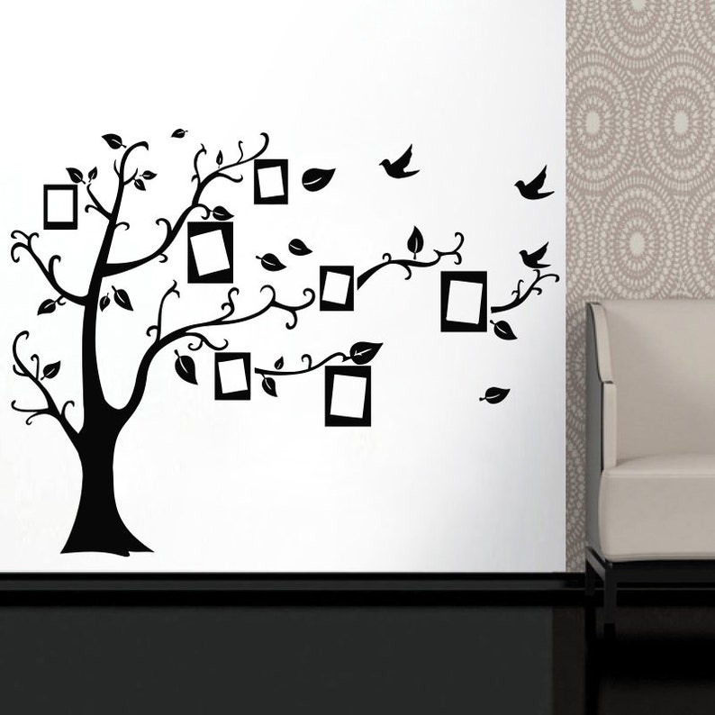 Tree Wall Decal Tree Branch Wall Sticker Tree Wall Decor T417 | Etsy