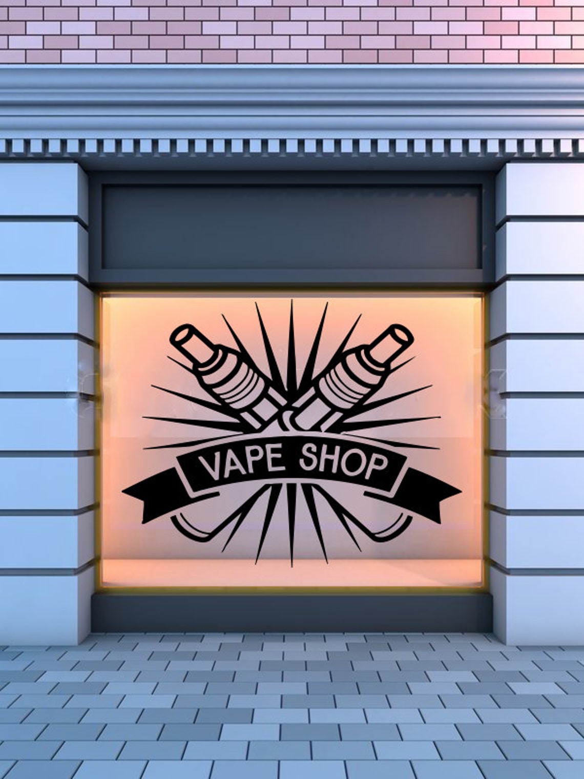Vape Wall Window Decal Sticker Vape Shop Vaping Vape Store - Etsy