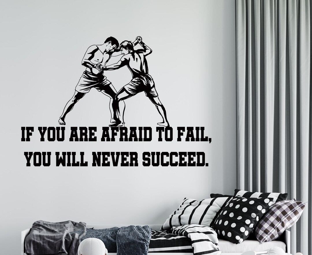 Wrestling Wall Decal: Motivational Quote Wrestler Wall Art Wr17 - Etsy