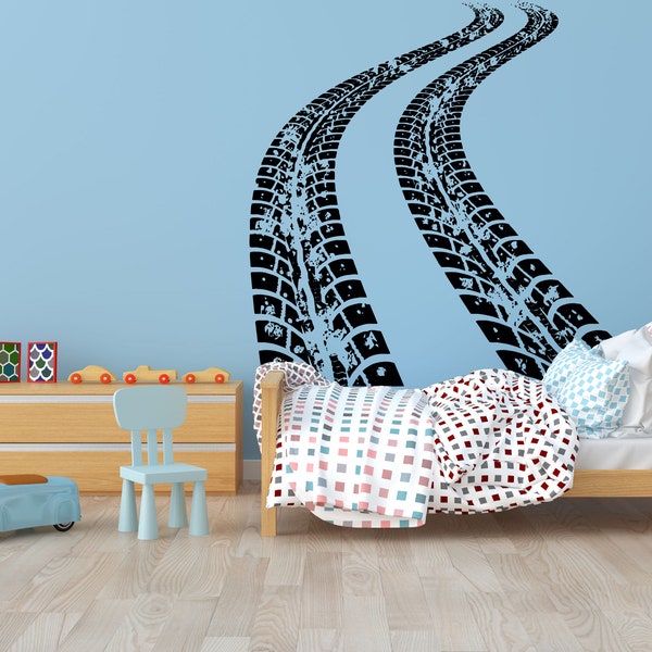 Tire Tracks Stickers - Etsy