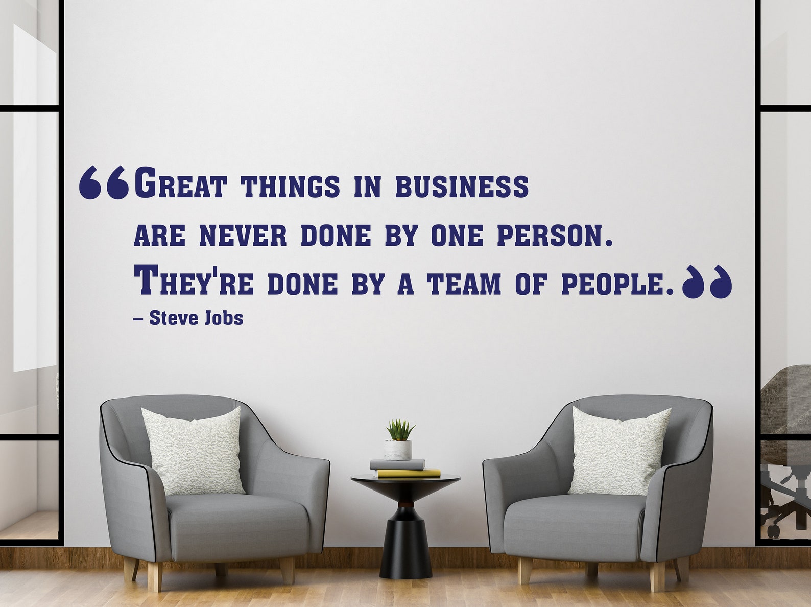 Office Wall Decal Teamwork Quote Wall Sticker Office Decor - Etsy