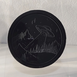 Alien Adaption Coaster Ufo Flying Saucer DIY 4.5 Inch 3/16 Inch Thick ...