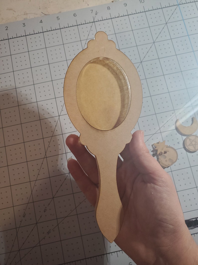 Hand Mirror Set 8 Inch Silicone + 1 Oval Mirror Jewelry Making Shaker ...