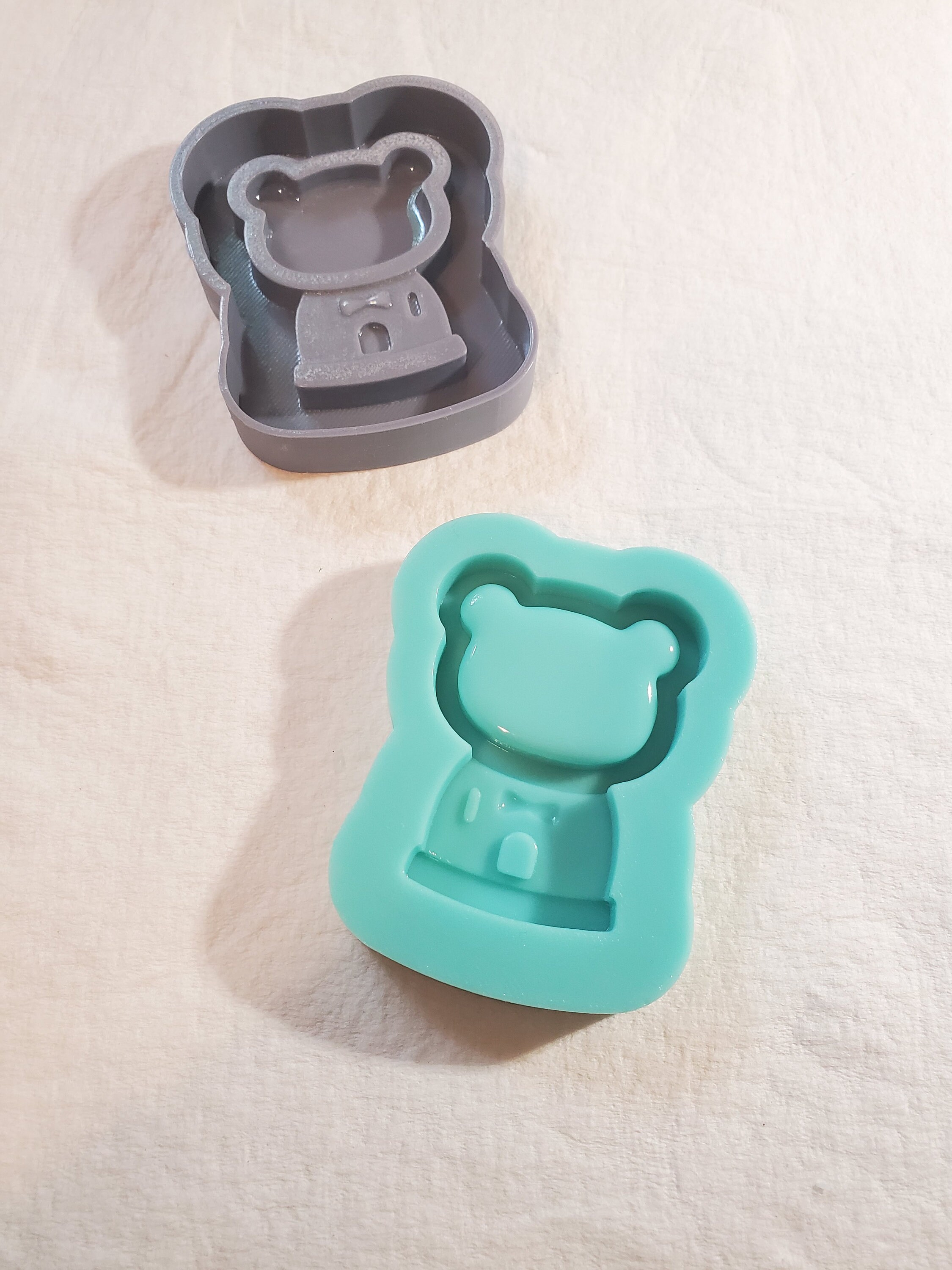 Cubby Kawaii Gumball Machine Bear Shaker 2.5in Silicone Mold | Etsy