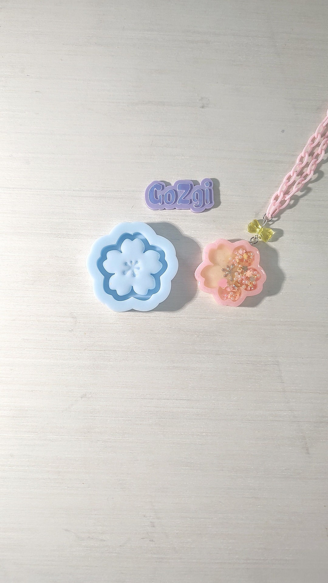 3D Sakura Shaker 2in Silicone Mold Japanese Blossom for Jewelery Making ...