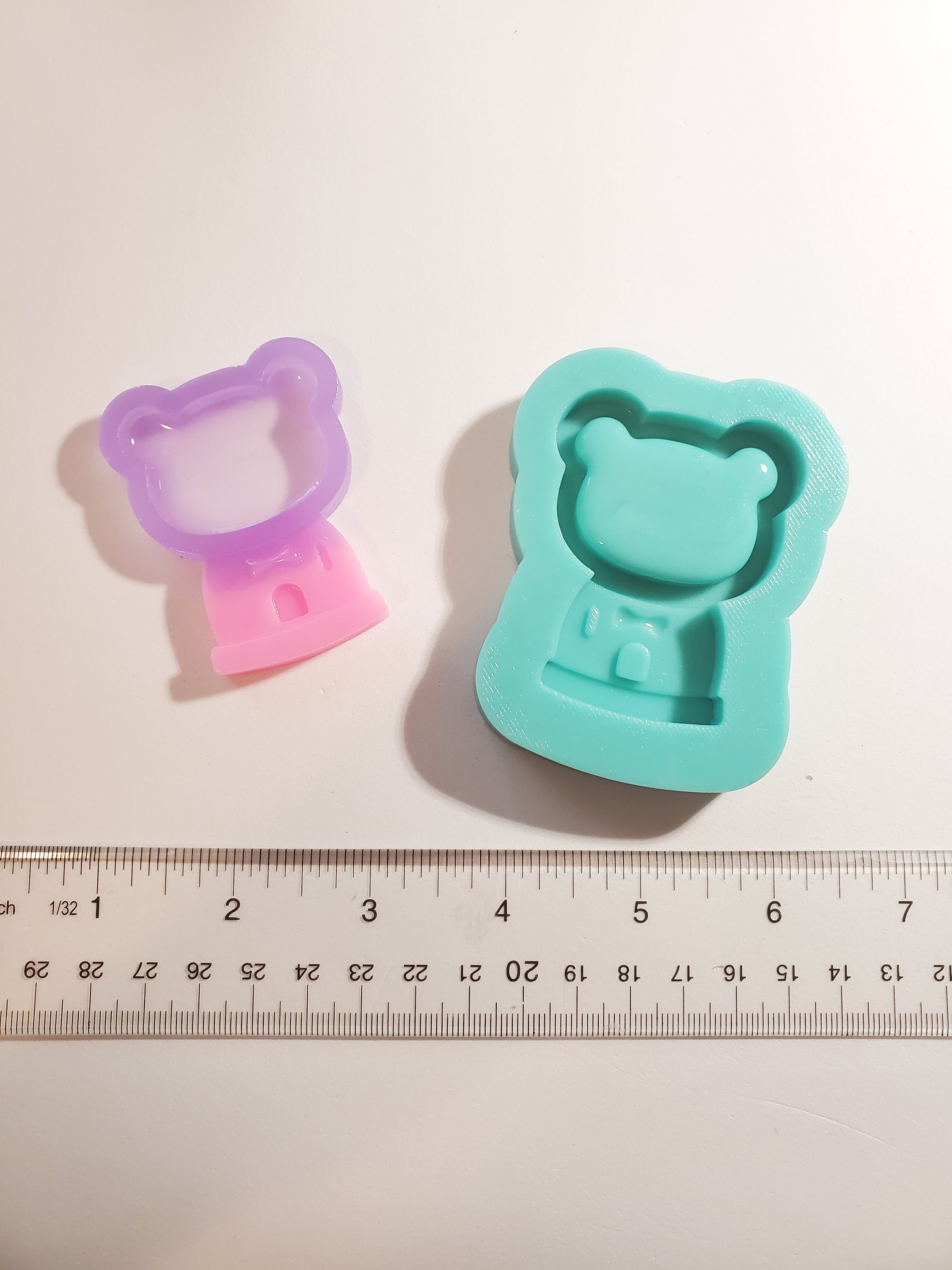 Cubby Kawaii Gumball Machine Bear Shaker 2.5in Silicone Mold | Etsy