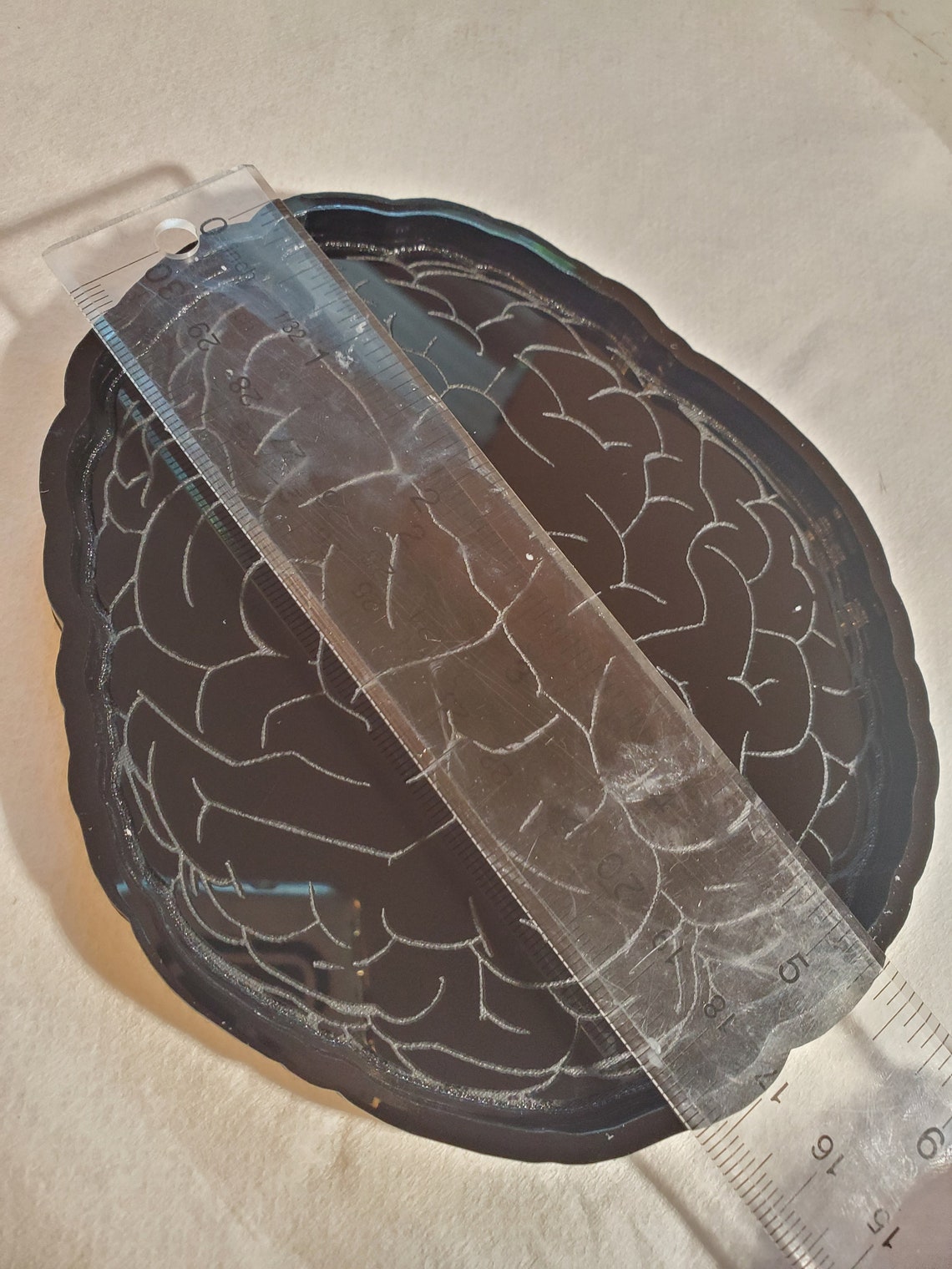 Brain tray silicone mold shiny acrylic blank big mold deep | Etsy