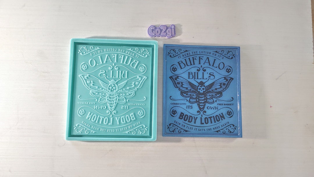 BIG Buffalo Bill Big Tray With Rim 6x5 Inch Acrylic Big Coster Shiny ...